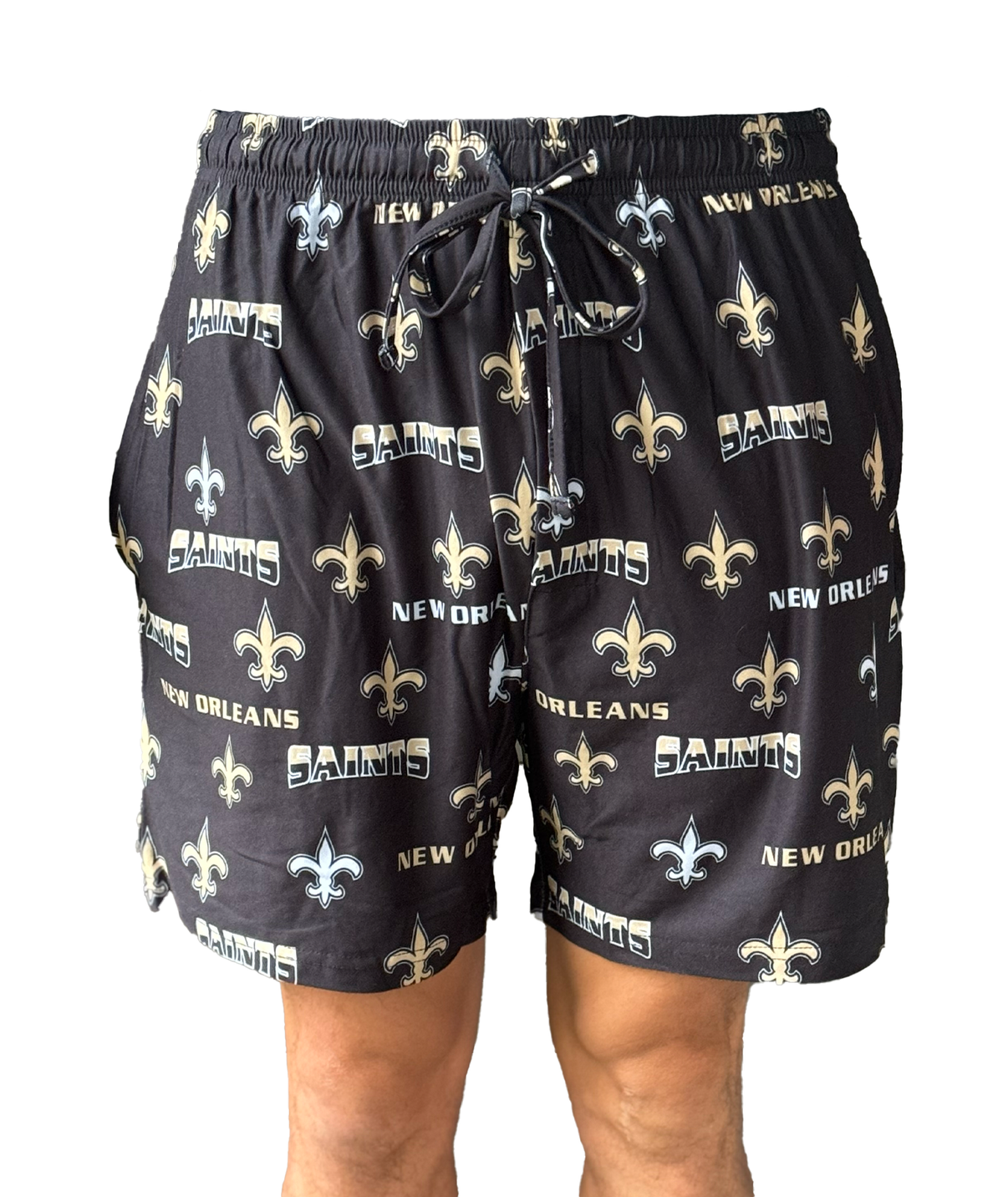 New Orleans Saints Shorts - All Over – Black & Gold Sports Shop